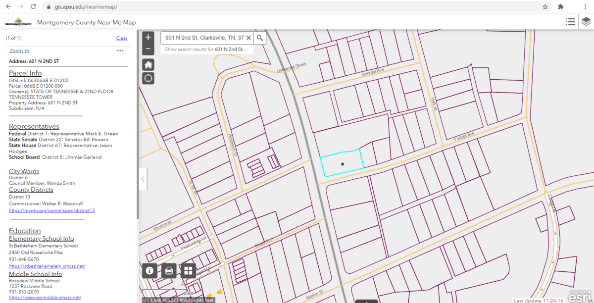 Montgomery County Near Me Map By Kate Marston - APSU GIS Center